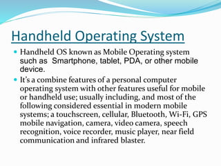 Types of operating system | PPTX