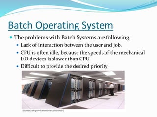 Types of operating system | PPTX