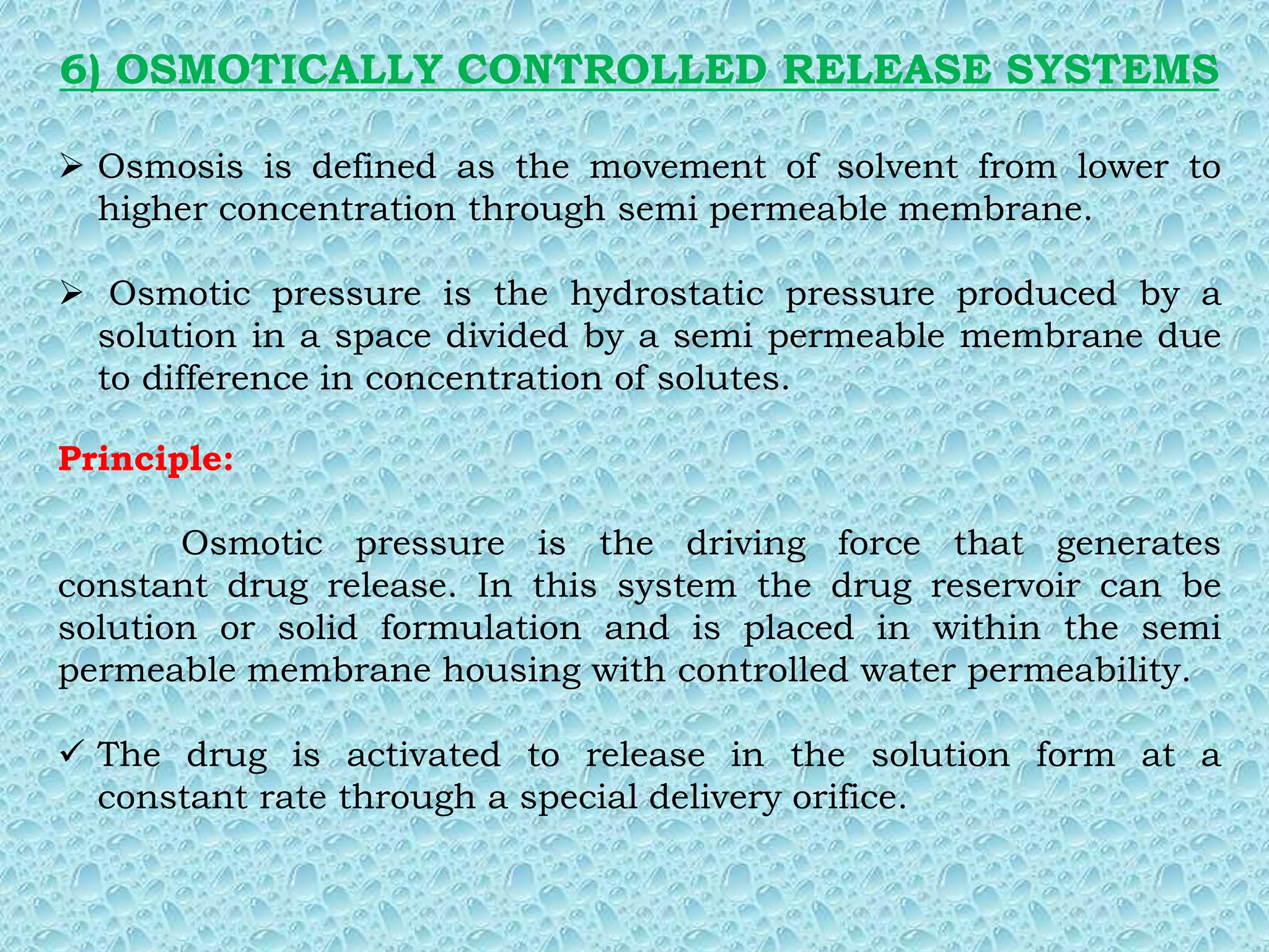 Types of oral controll drug delivery system | PPTX