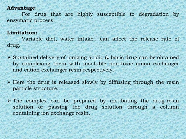 Types of oral controll drug delivery system | PPT