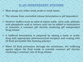 Types of oral controll drug delivery system | PPT