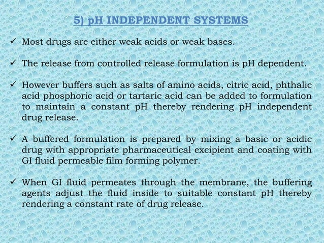 Types of oral controll drug delivery system | PPT