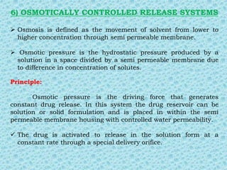 Types of oral controll drug delivery system | PPT