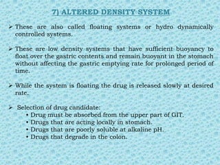 Types of oral controll drug delivery system | PPTX