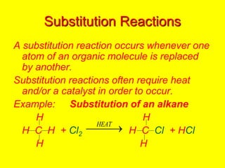 Types of organic_chemical_reactions_1 | PPTX
