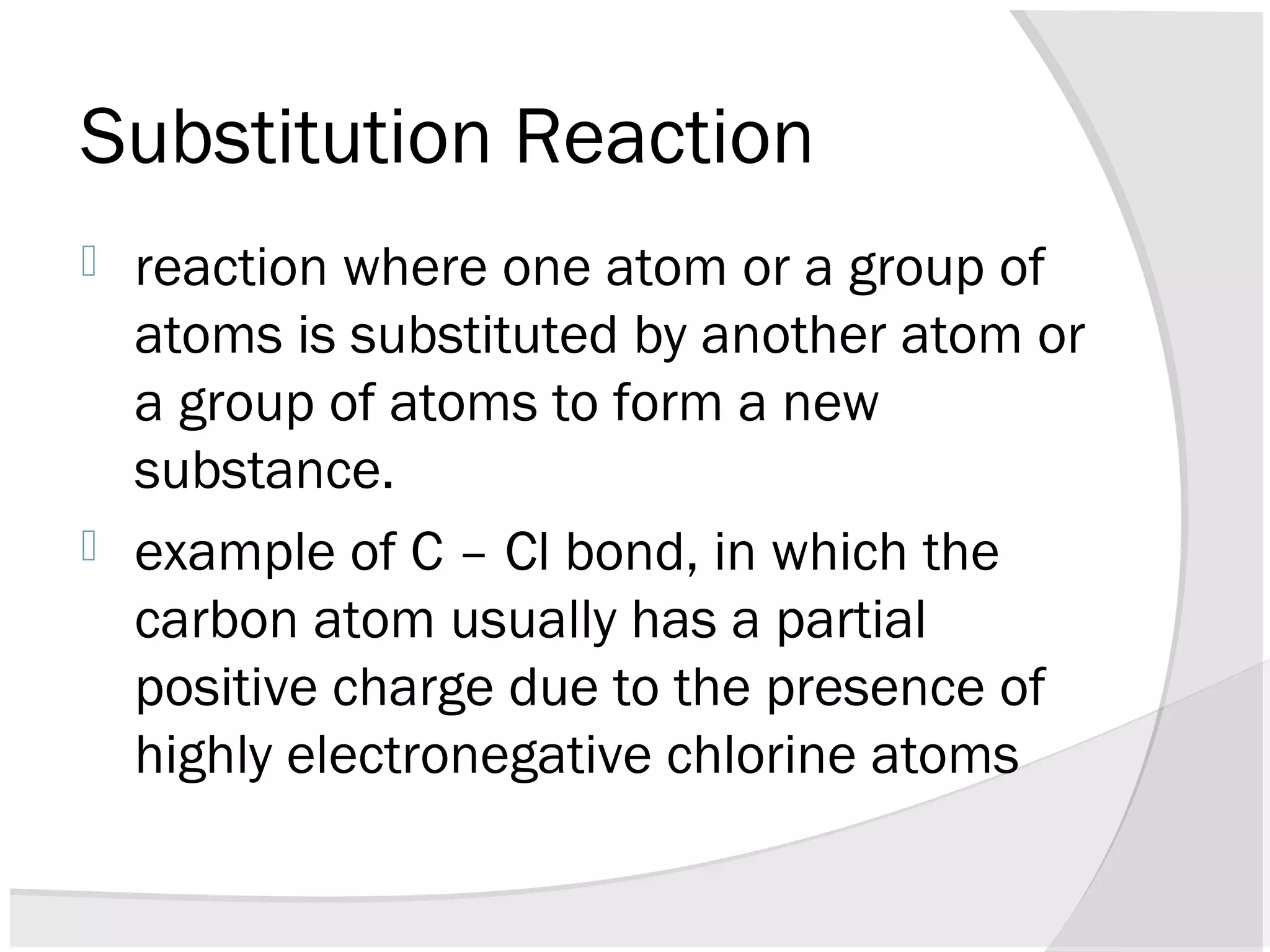 Types of Organic Reactions | PPT