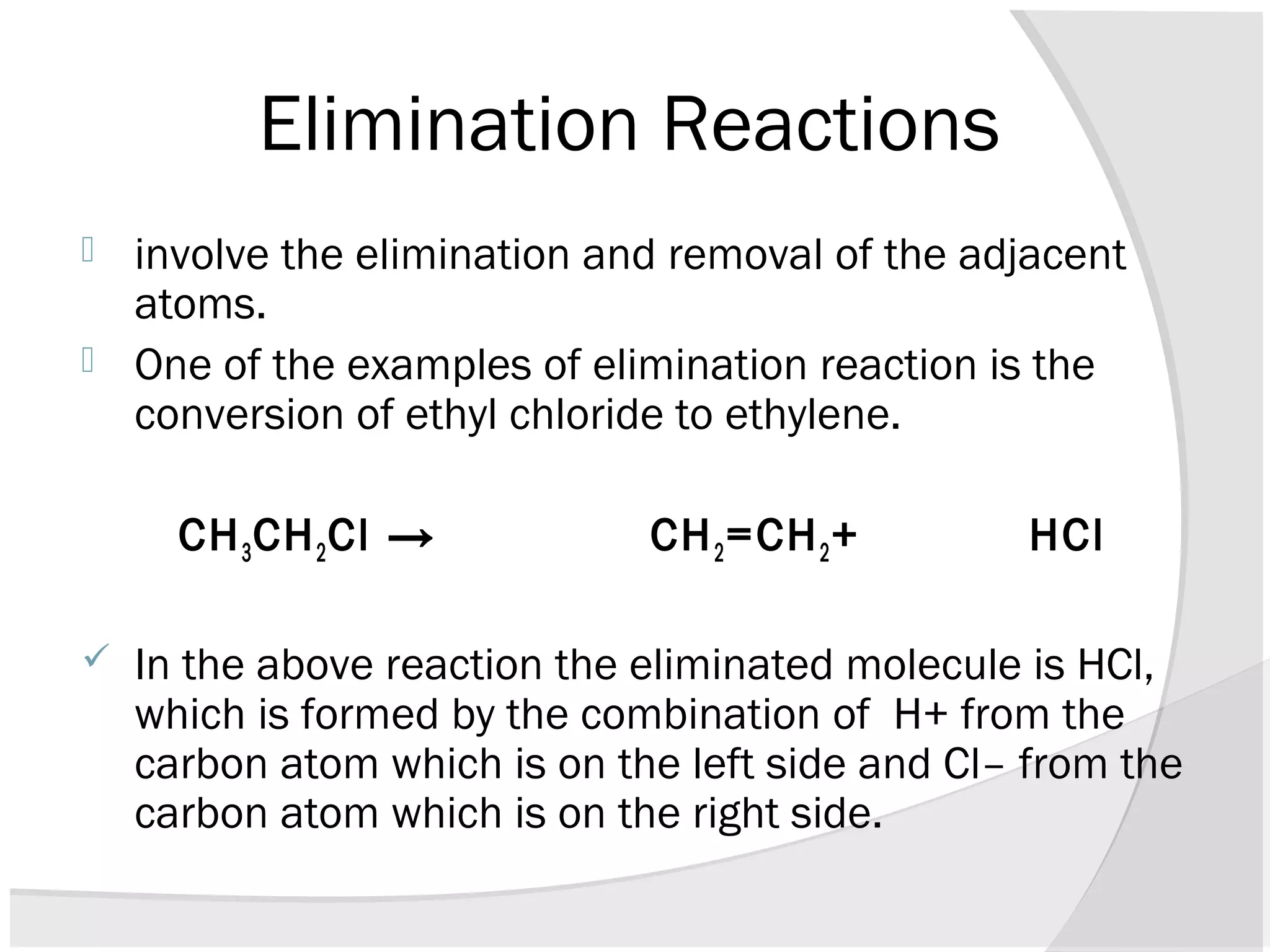 Types of Organic Reactions | PPT