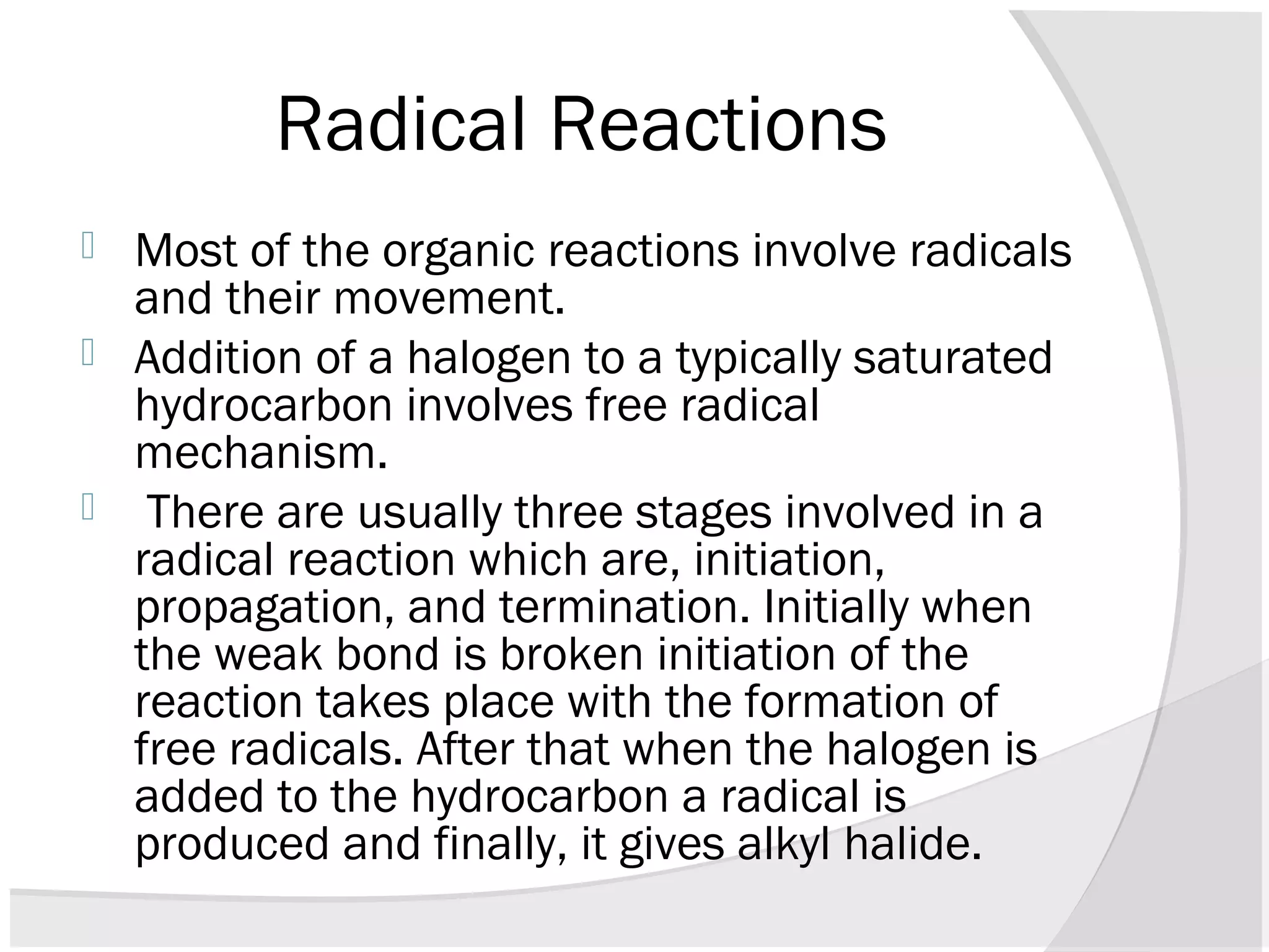 Types of Organic Reactions | PPT