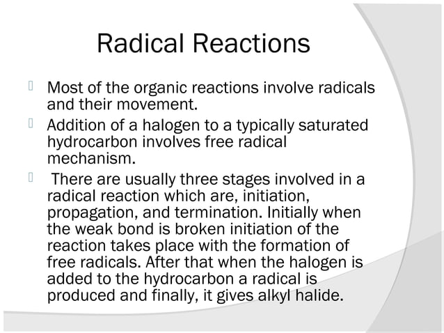 Types of Organic Reactions | PPT