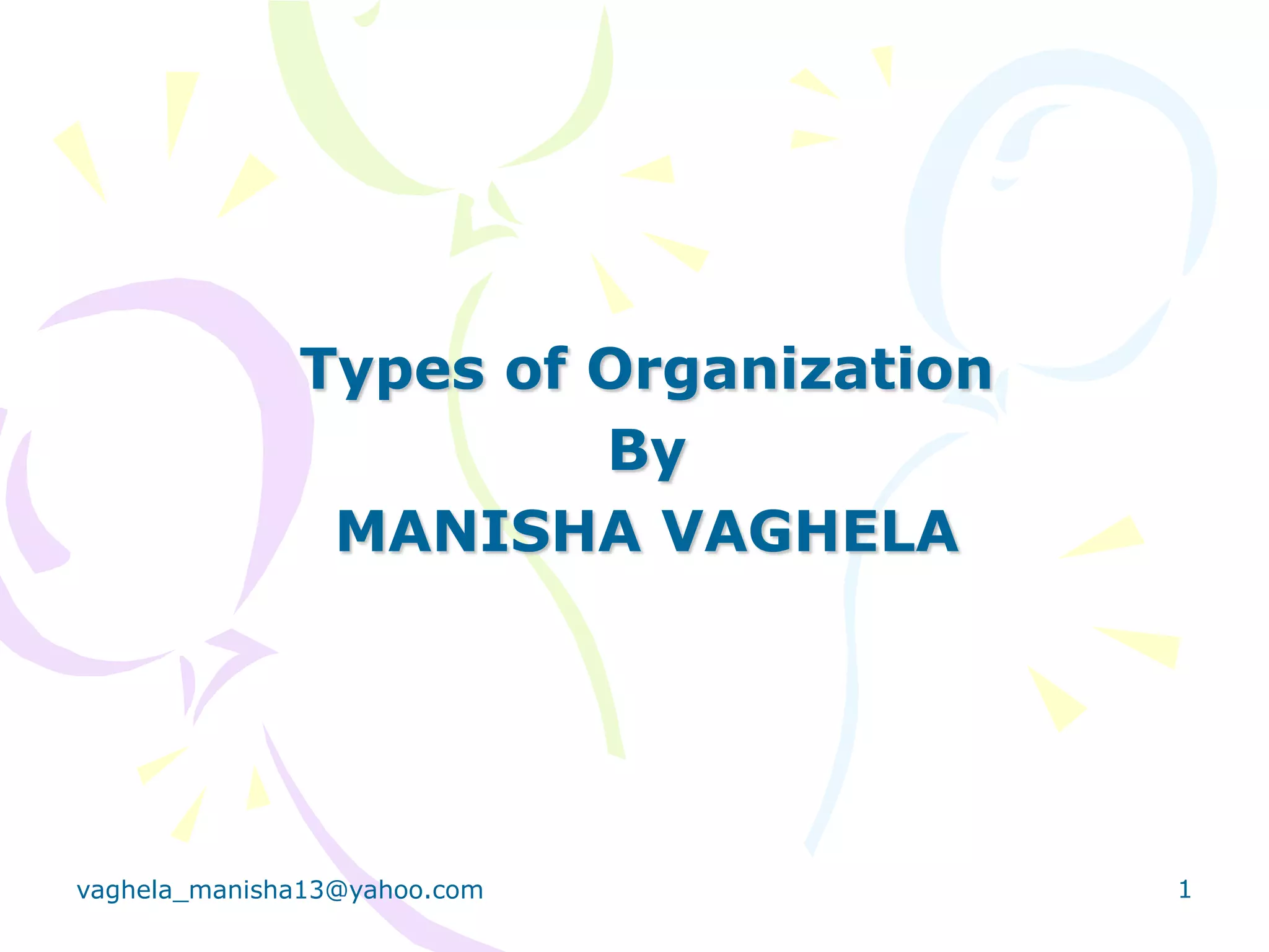 Types of organisations | PPSX