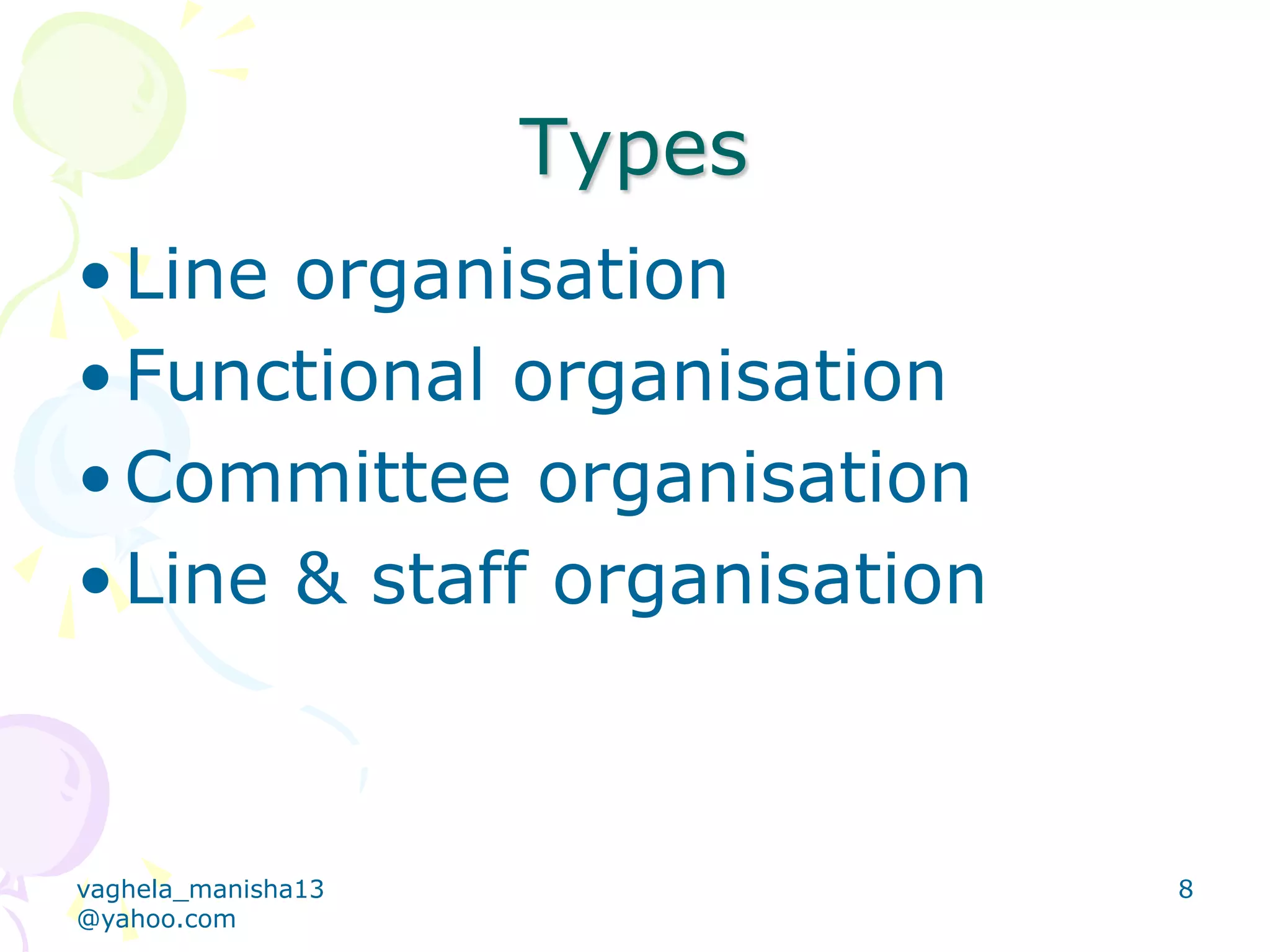 Types of organisations | PPSX