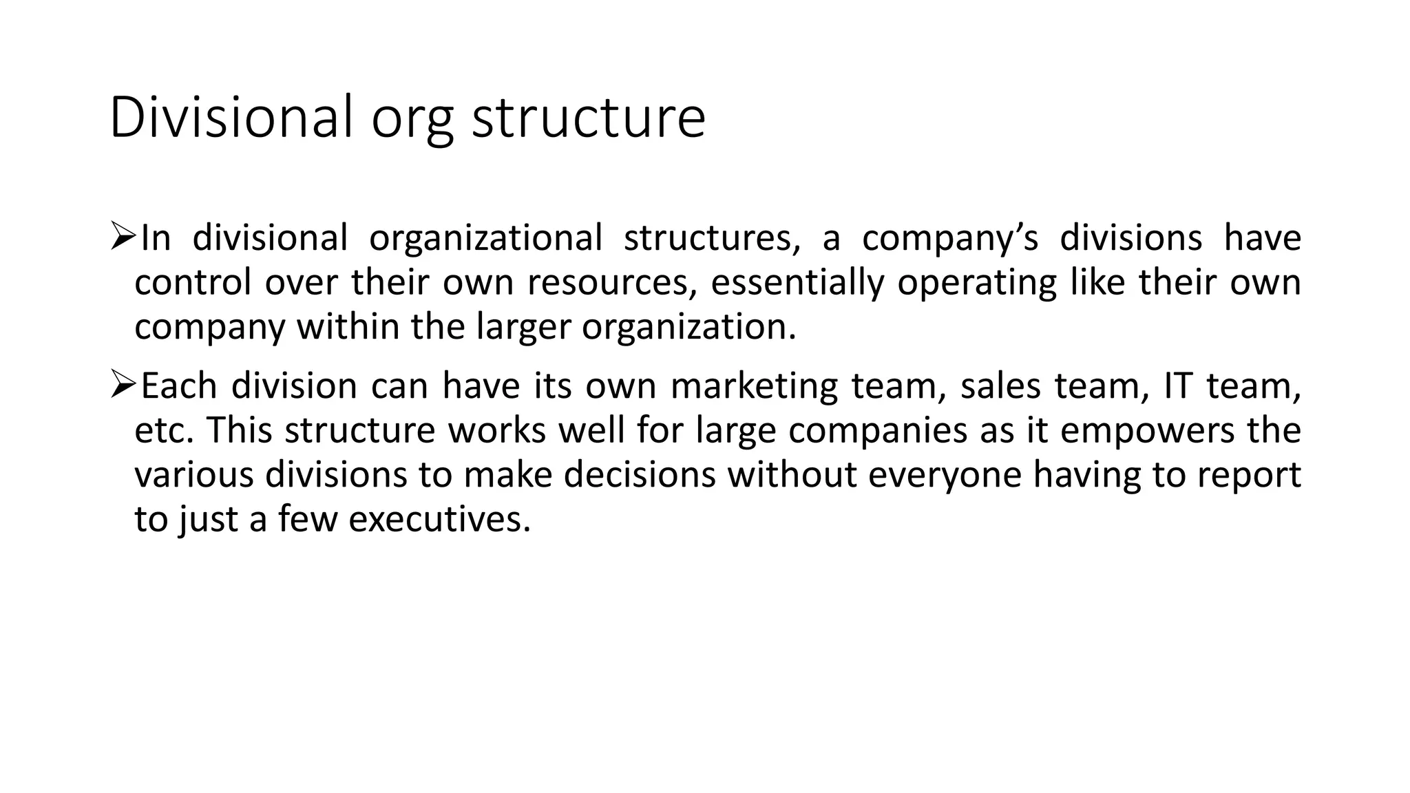 Types of organizational structures.pptx | Business Administration ...