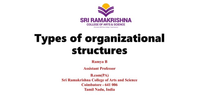 Types of organizational structures.pptx | Business Administration | Business