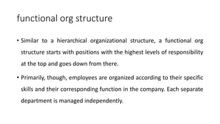 Types of organizational structures.pptx | Business Administration ...