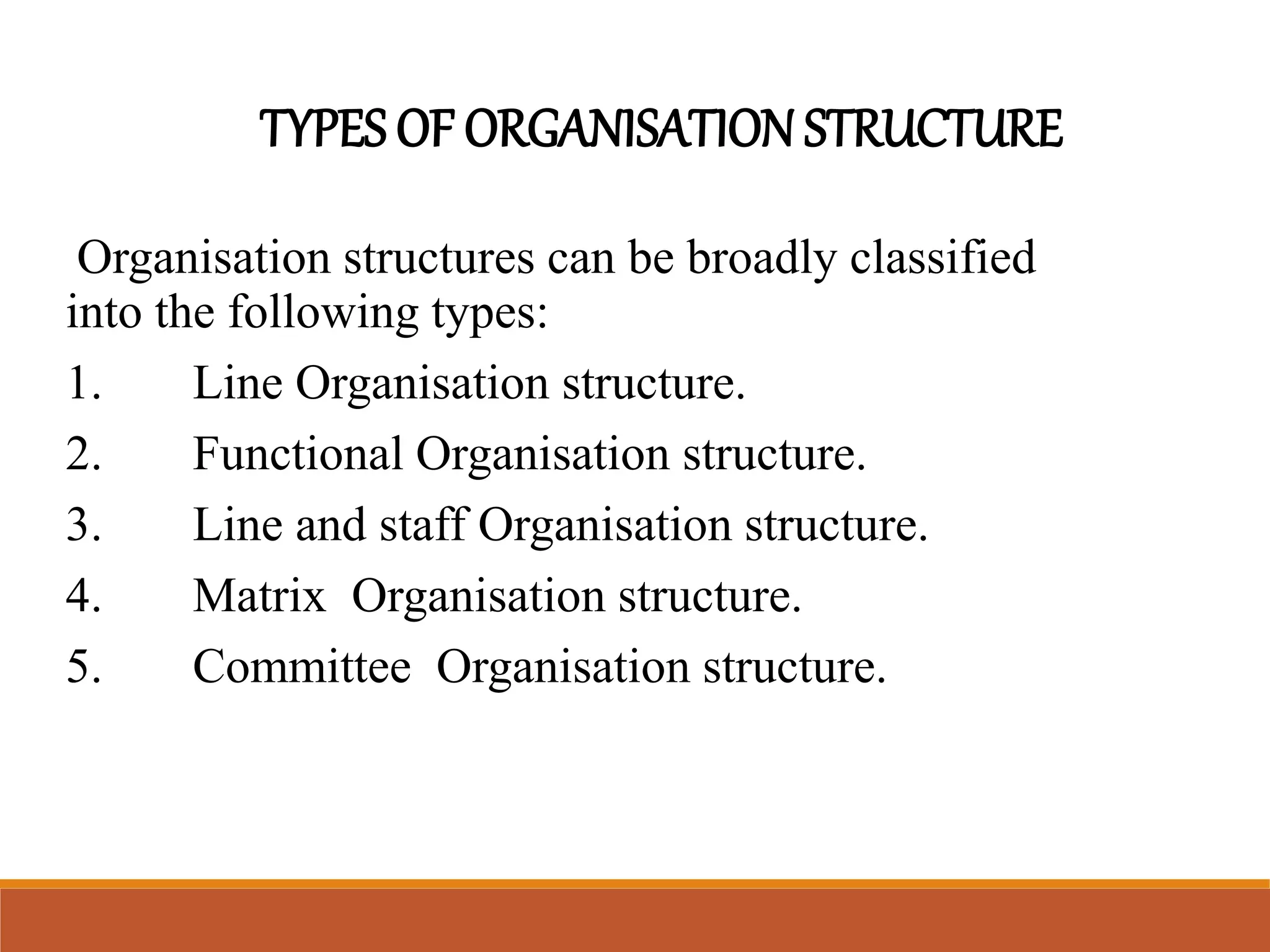 Types of organization structures | PPTX