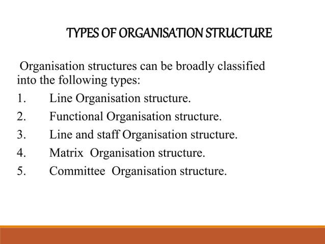 Types of organization structures | PPTX | Business | Business and Finance