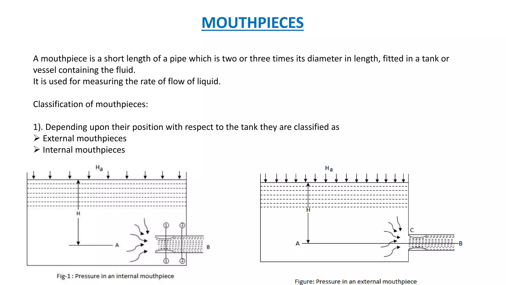 Orifice And Mouthpiece Diagram at Alexander Collicott blog