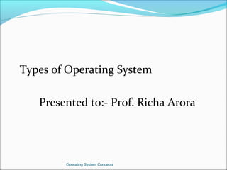 Types of os | PPT