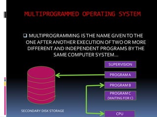 Types of os | PPTX