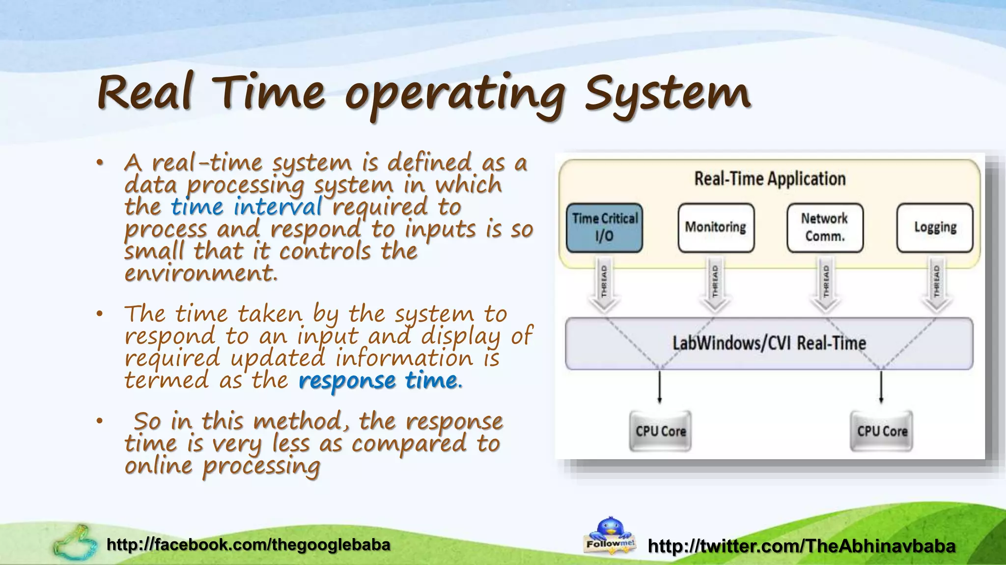 Operating System Types Of Operating System Unit 1 Pptx