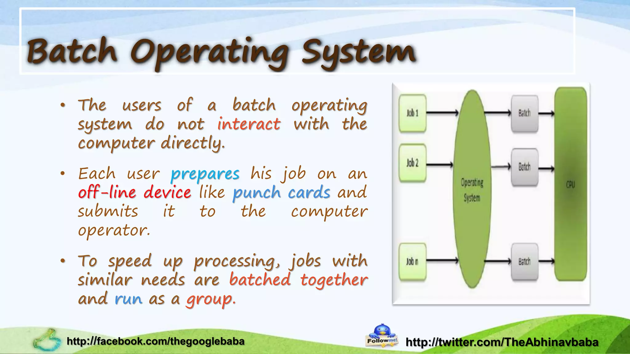 Operating System Types Of Operating System Unit 1 Pptx