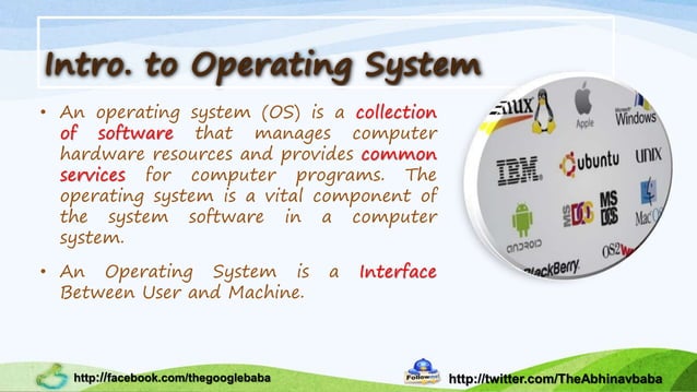 Operating System - Types Of Operating System Unit-1 | PPT Operating System - Types Of Operating System Unit-1 | PPT