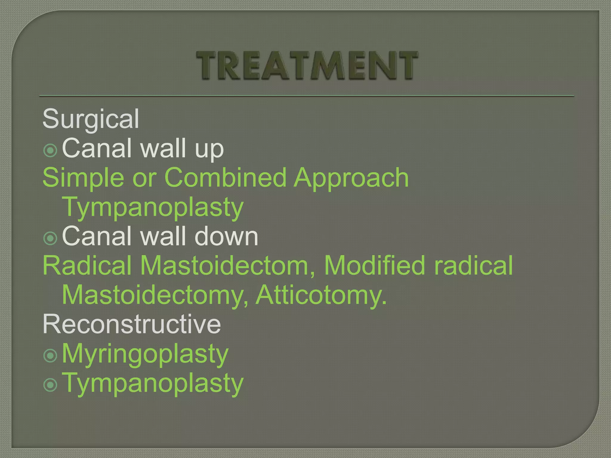 Types of Otitis Media by Dr. Haseeb Ahmed - dec 2011 | PPTX