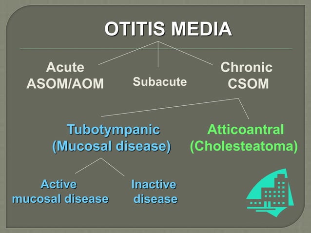 Types of Otitis Media by Dr. Haseeb Ahmed - dec 2011 | PPTX