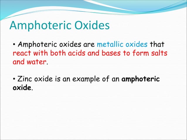 Types of Oxides.ppt | Chemistry | Science