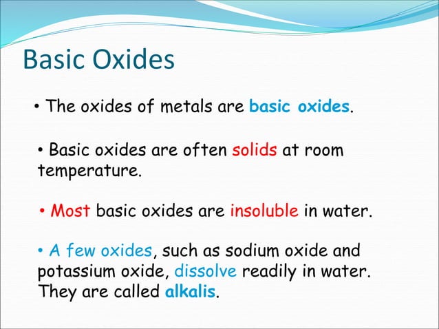 Types of Oxides.ppt | Chemistry | Science