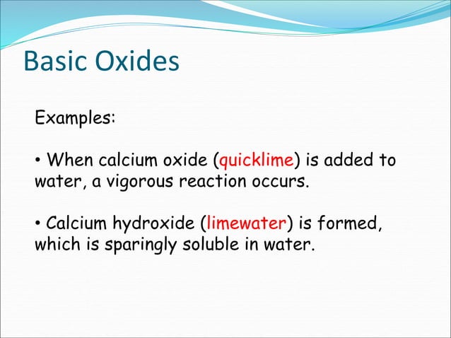 Types of Oxides.ppt | Chemistry | Science
