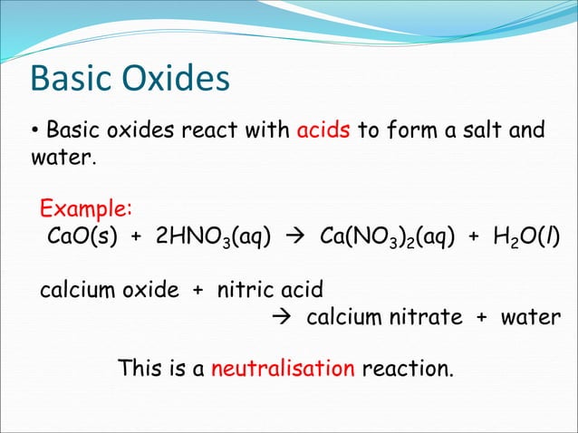 Types of Oxides.ppt | Chemistry | Science