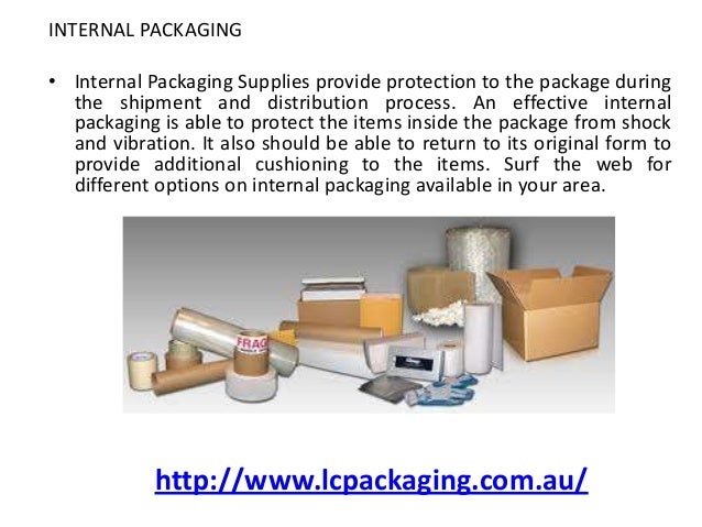 Types of packaging supplies used for shipping a package