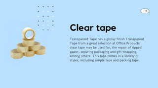 Types of packaging tapes | PDF