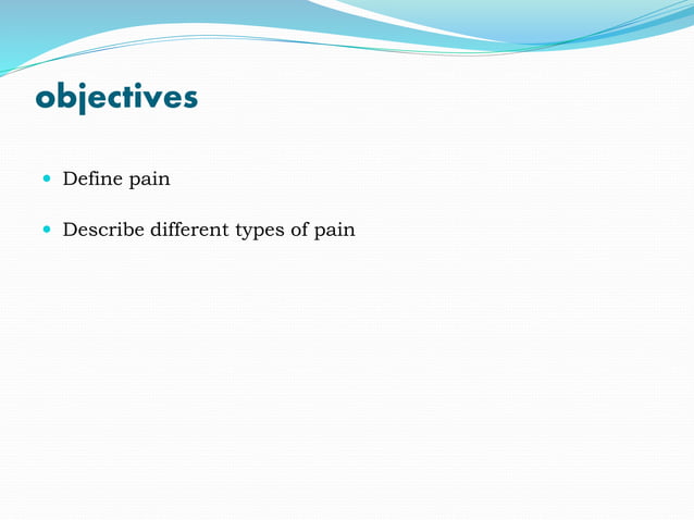 Types of pain | PPTX | Physical Therapy | Wellness