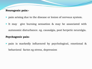Types of pain | PPTX