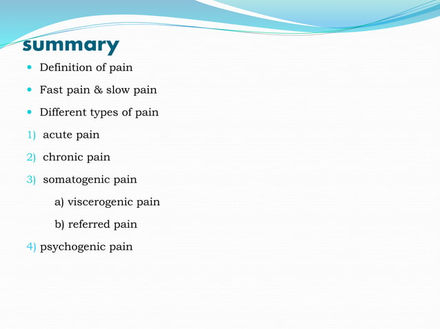 Types of pain | PPTX | Physical Therapy | Wellness