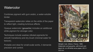 Types of Painting Media - Overview of Medium | PPT