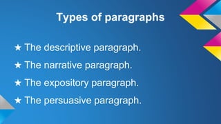 Types of paragraph | PPTX