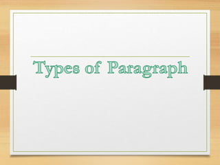 Types of paragraph | PPT