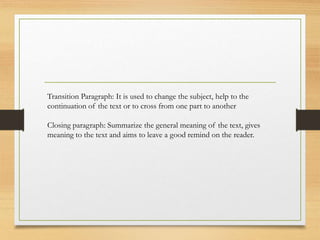 Types of paragraph | PPT