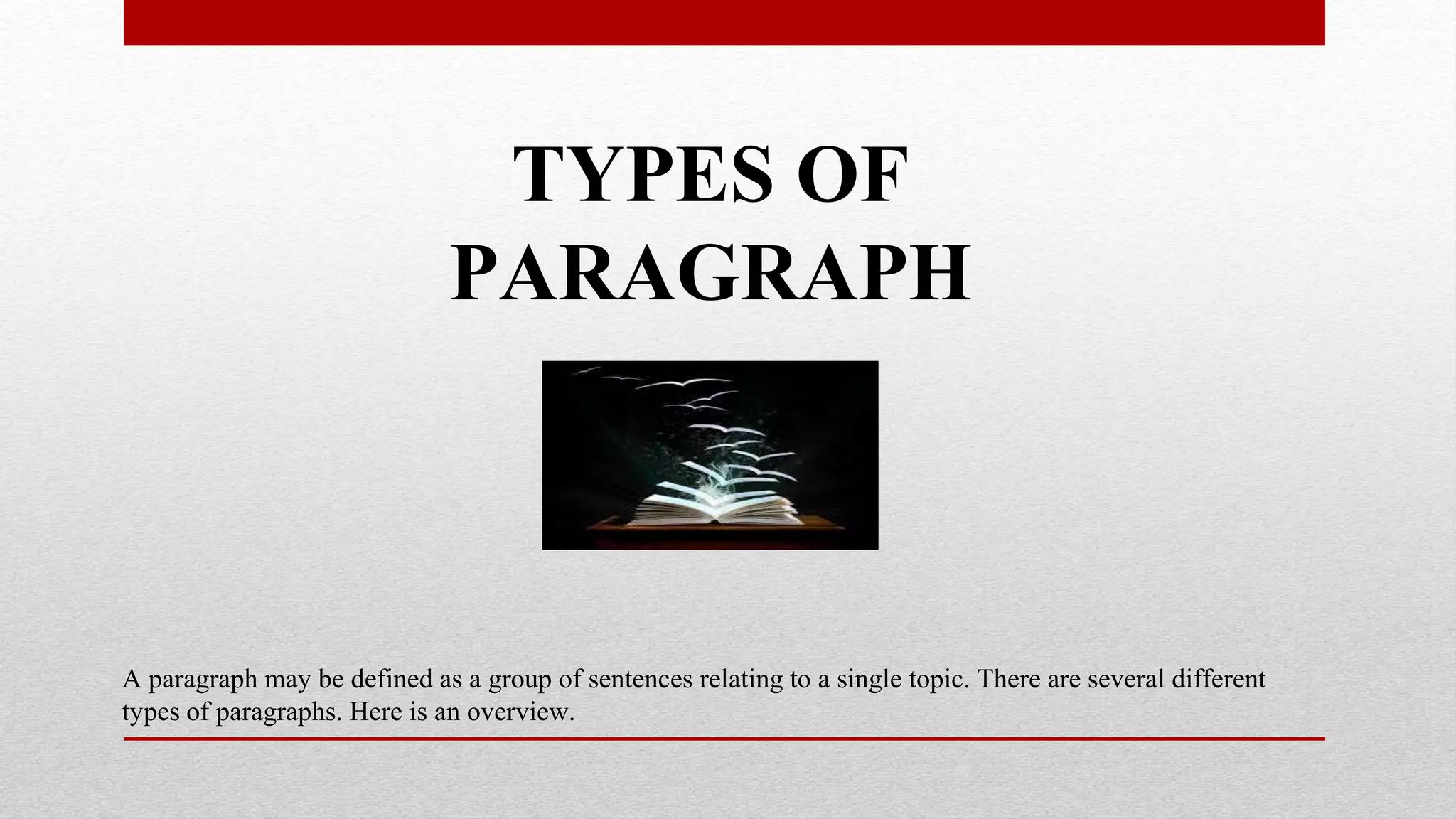 Types of paragraph | PPT