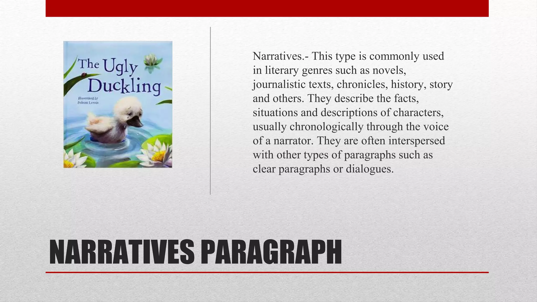 Types of paragraph | PPTX | Education