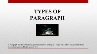 Types of paragraph | PPTX | Education