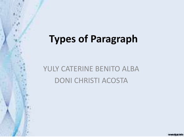 Types of paragraph | PPT