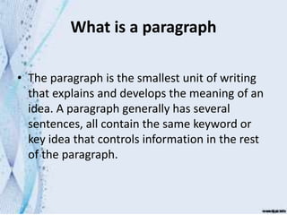 Types of paragraph | PPT