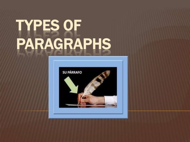 Types of paragraphs | PPTX