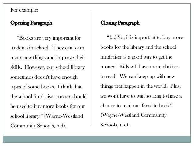 Types Of Paragraphs Types Of Paragraphs