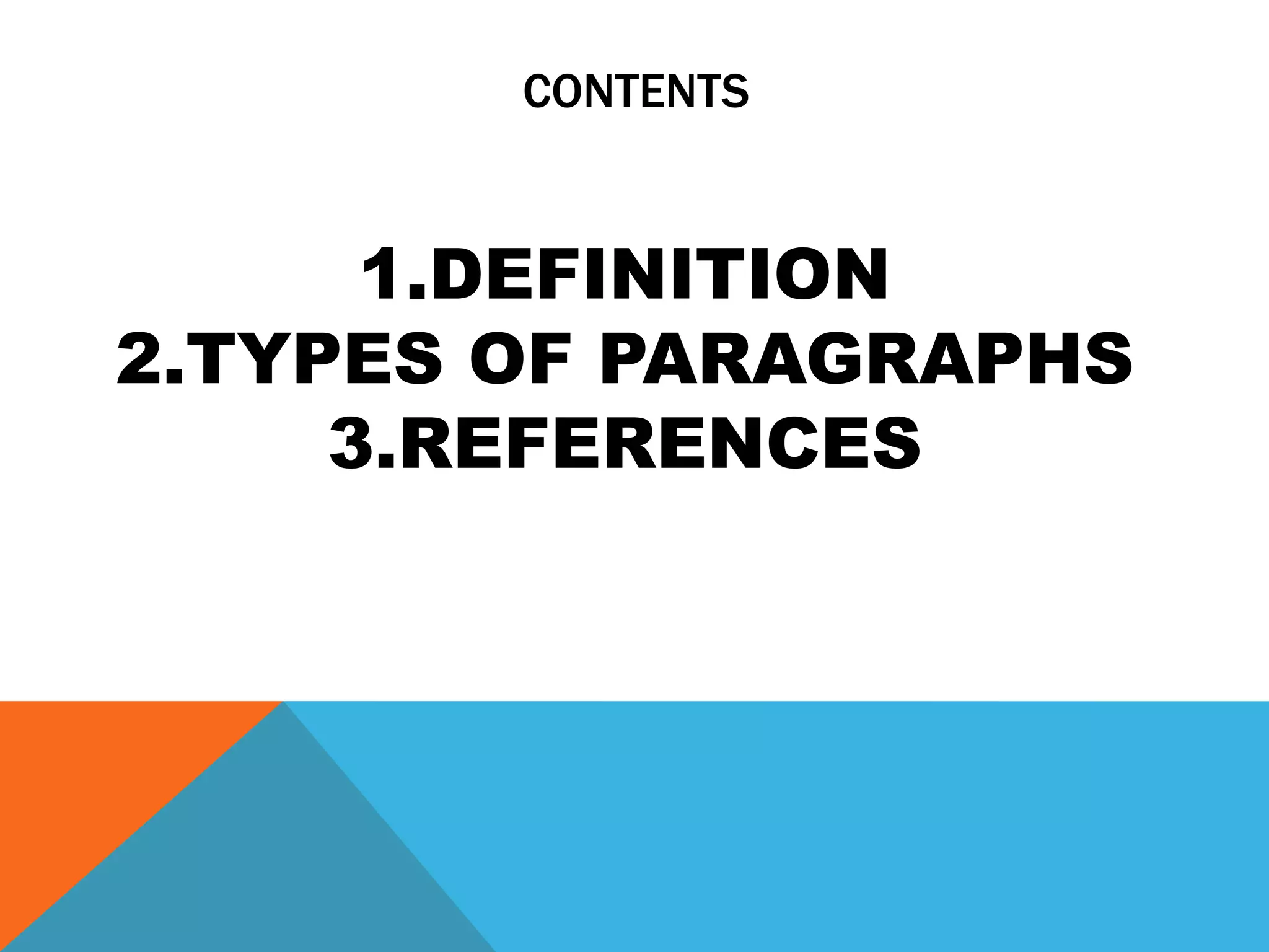 Types of paragraphs | PPT