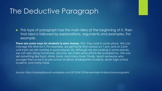 Types of paragraphs | PPT
